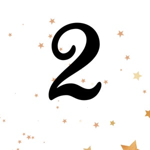 Printable Star Themed Table Numbers Wedding Table Numbers Baby Shower ...