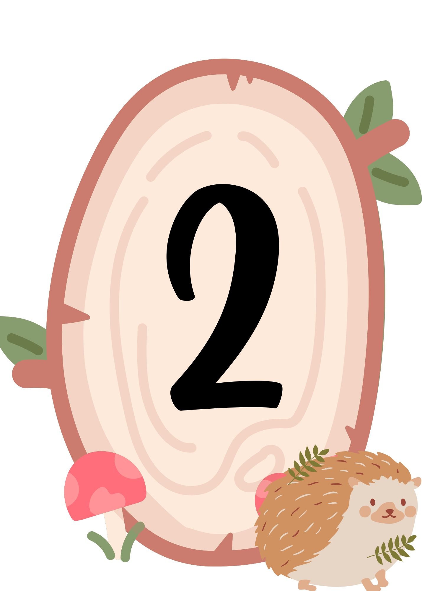 Printable Woodland Creature Table Numbers Baby Shower Table Numbers ...