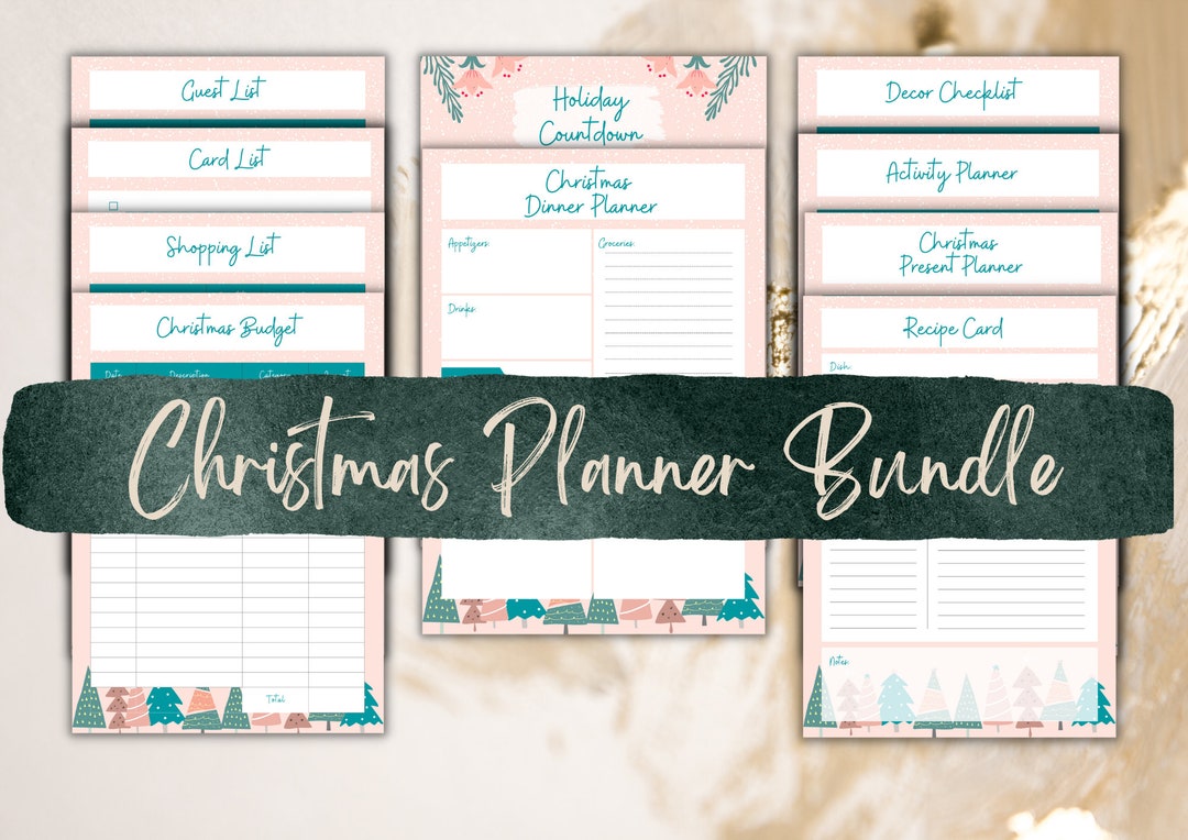 Christmas Planner Bundle Printable Christmas and Holiday Season ...