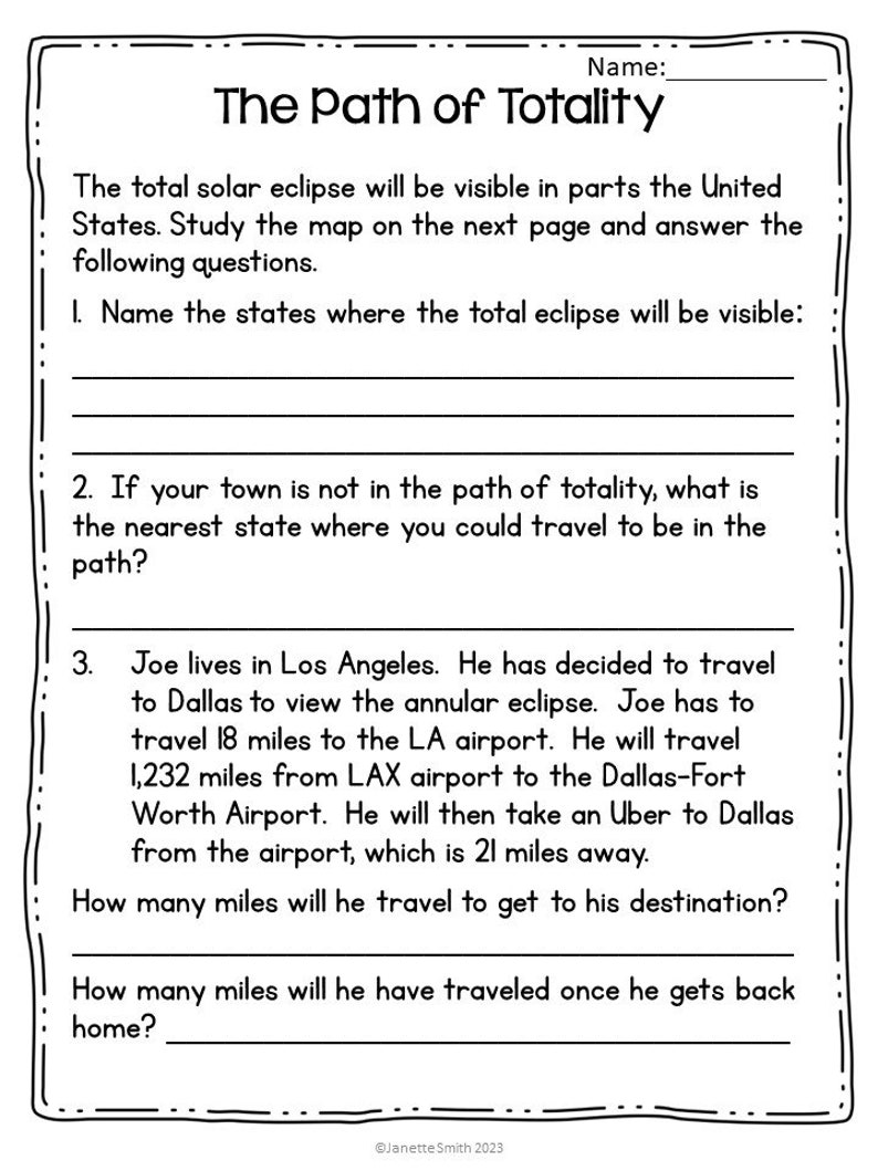 Solar Eclipse Unit and Presentation - Etsy