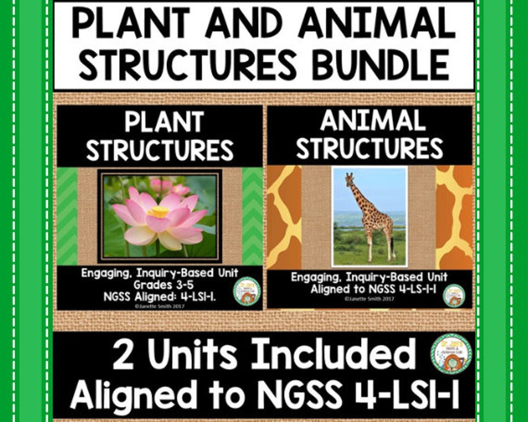 Plant and Animal Structures Science Units - Etsy