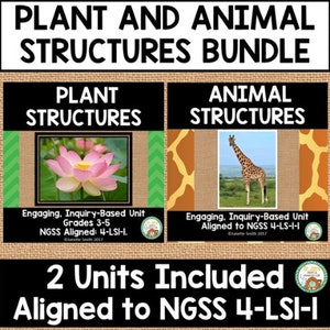 Plant and Animal Structures Science Units - Etsy