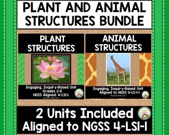 Plant and Animal Structures Science Units - Etsy