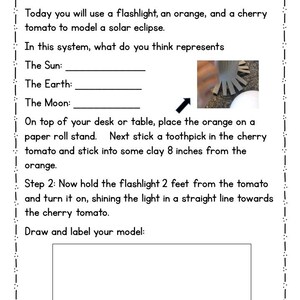 Solar Eclipse Unit and Presentation - Etsy