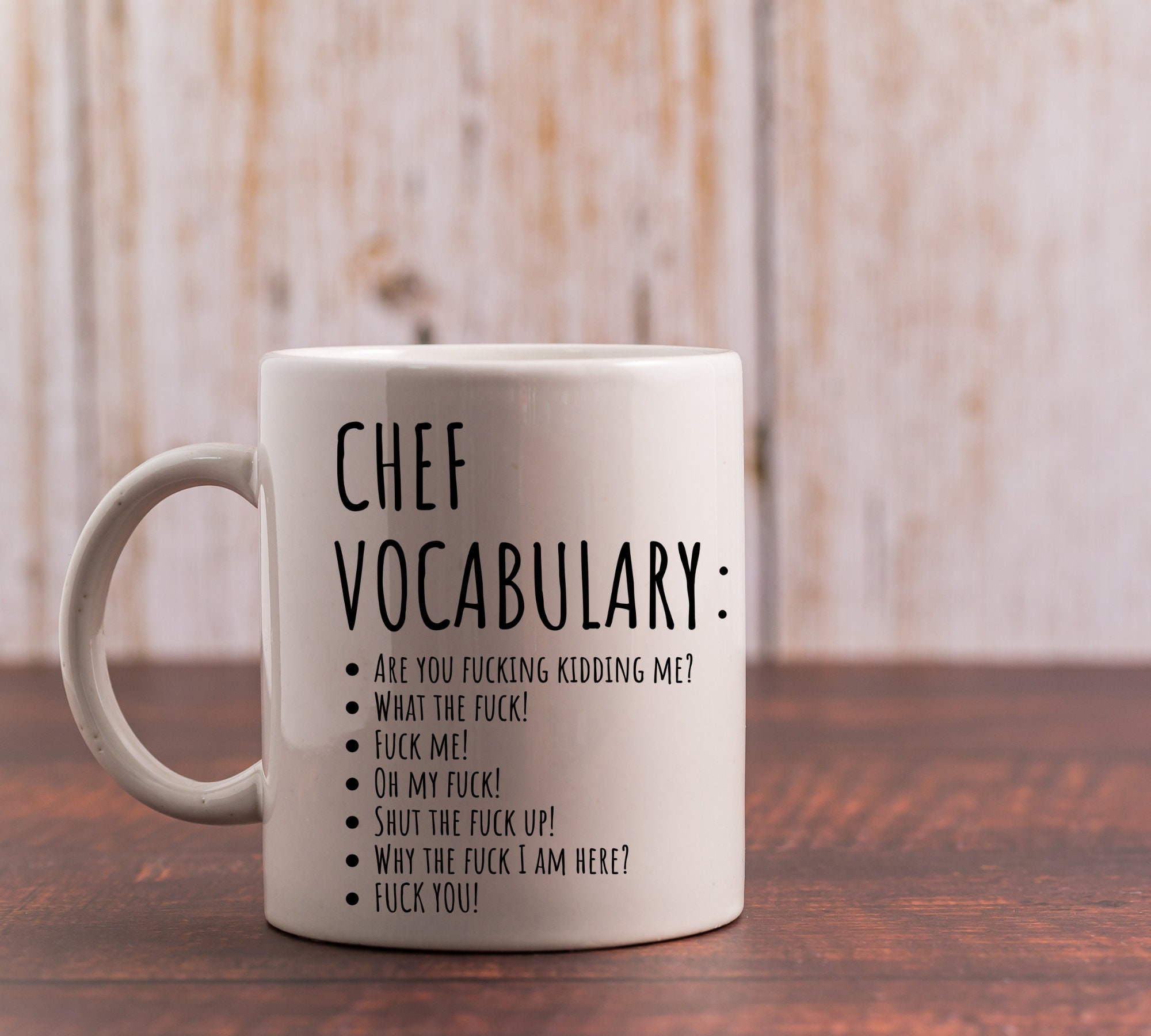 Personalised Funny Chef Mug, Funny Chef Mug, Chef Mug Gift. UK Shop ...