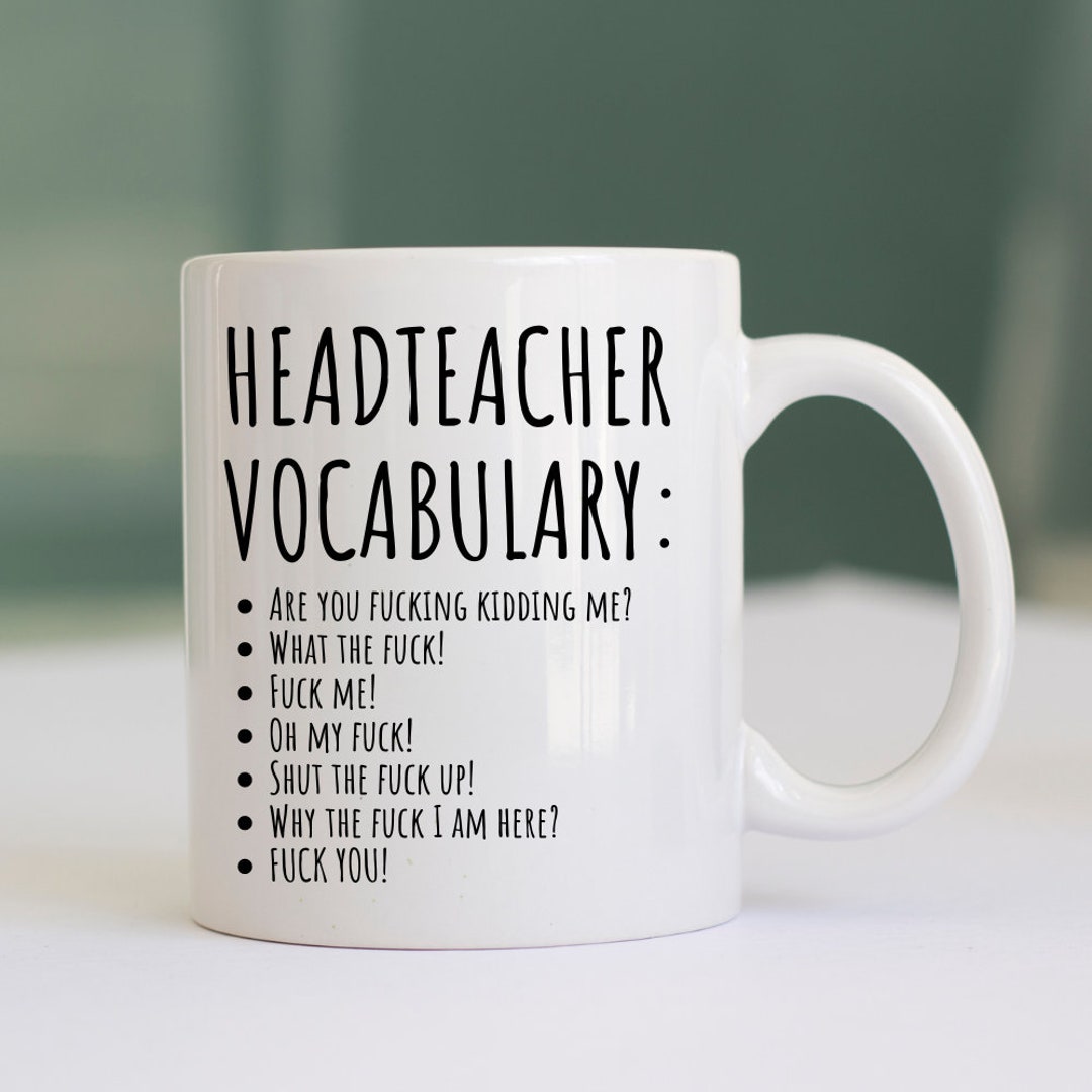 Personalised Gifts for Headteacher Friend, Funny Mug for Headteacher ...