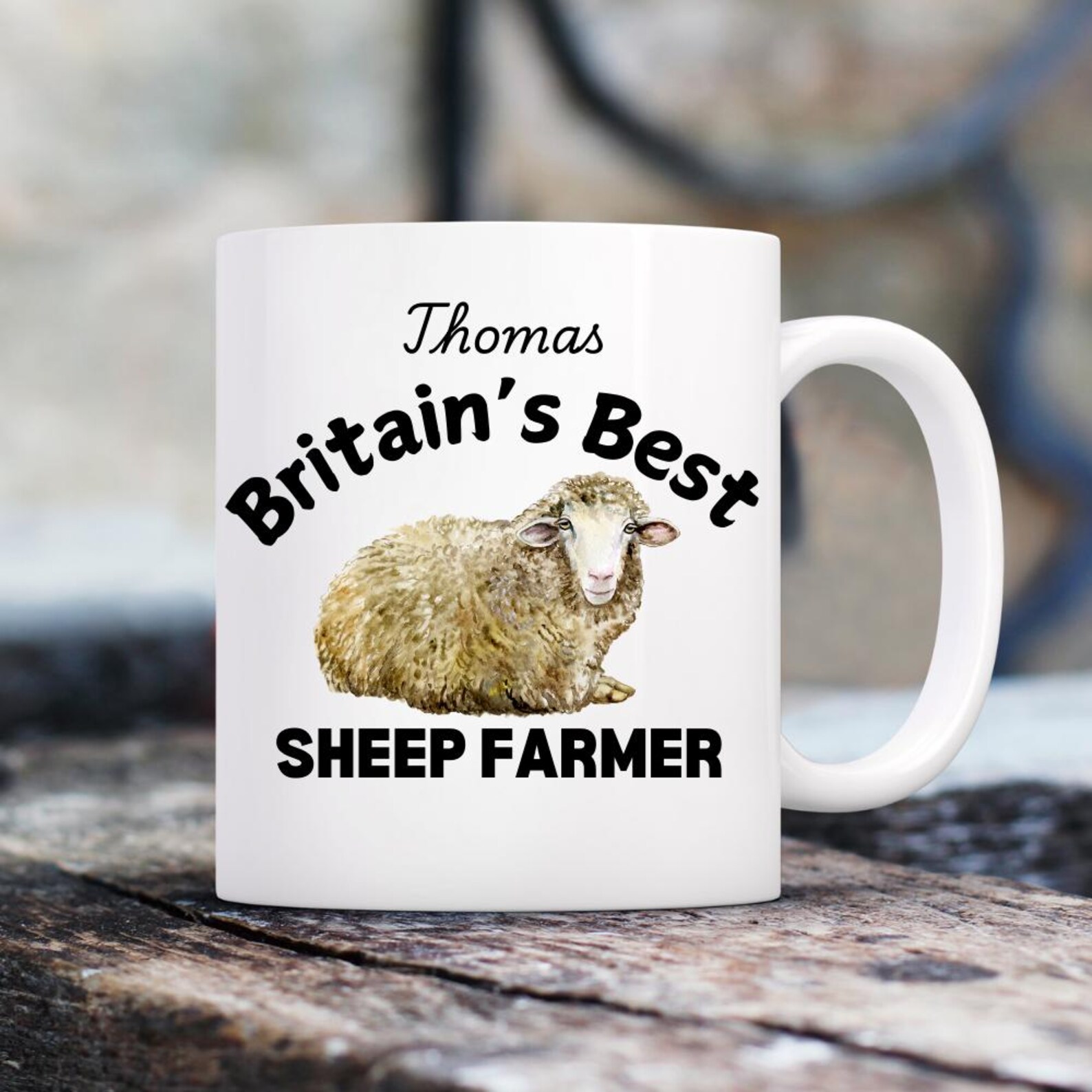 Personalised Name Gifts for Sheep Farmer, Gifts Ideas for a Farmer ...