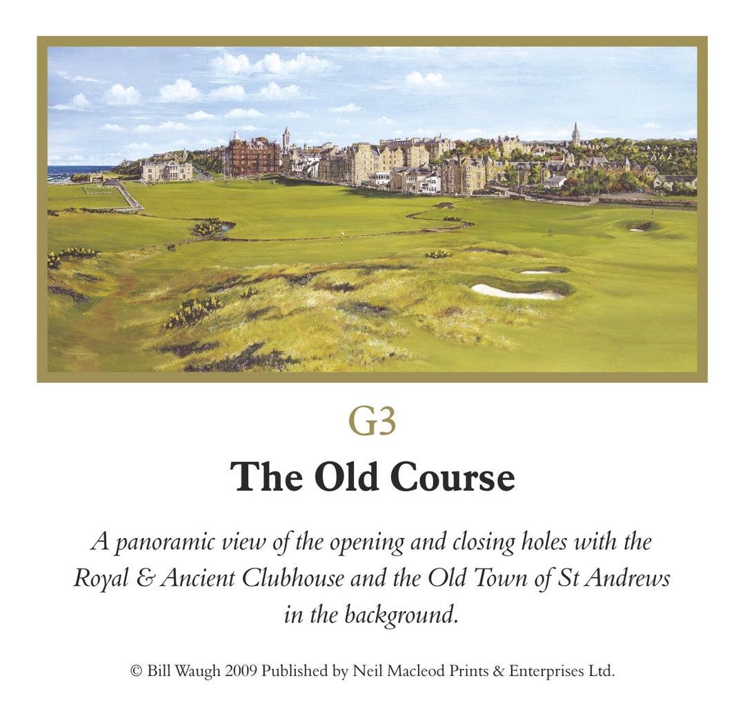 The Old Course Golf Print - Etsy