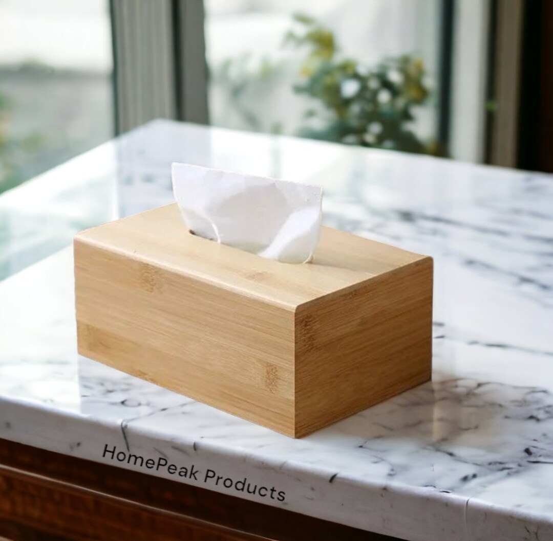 Unique Nordic Wooden Tissue Box Walnut Bamboo Rectangular - Etsy