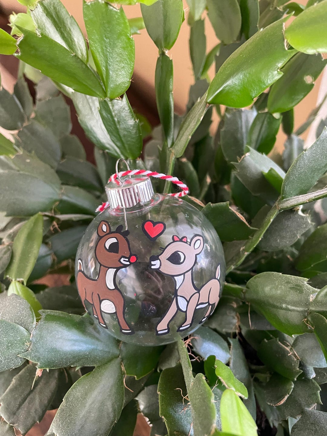 Hand Painted Rudolph the Red Nosed Reindeer and Clarice Christmas ...
