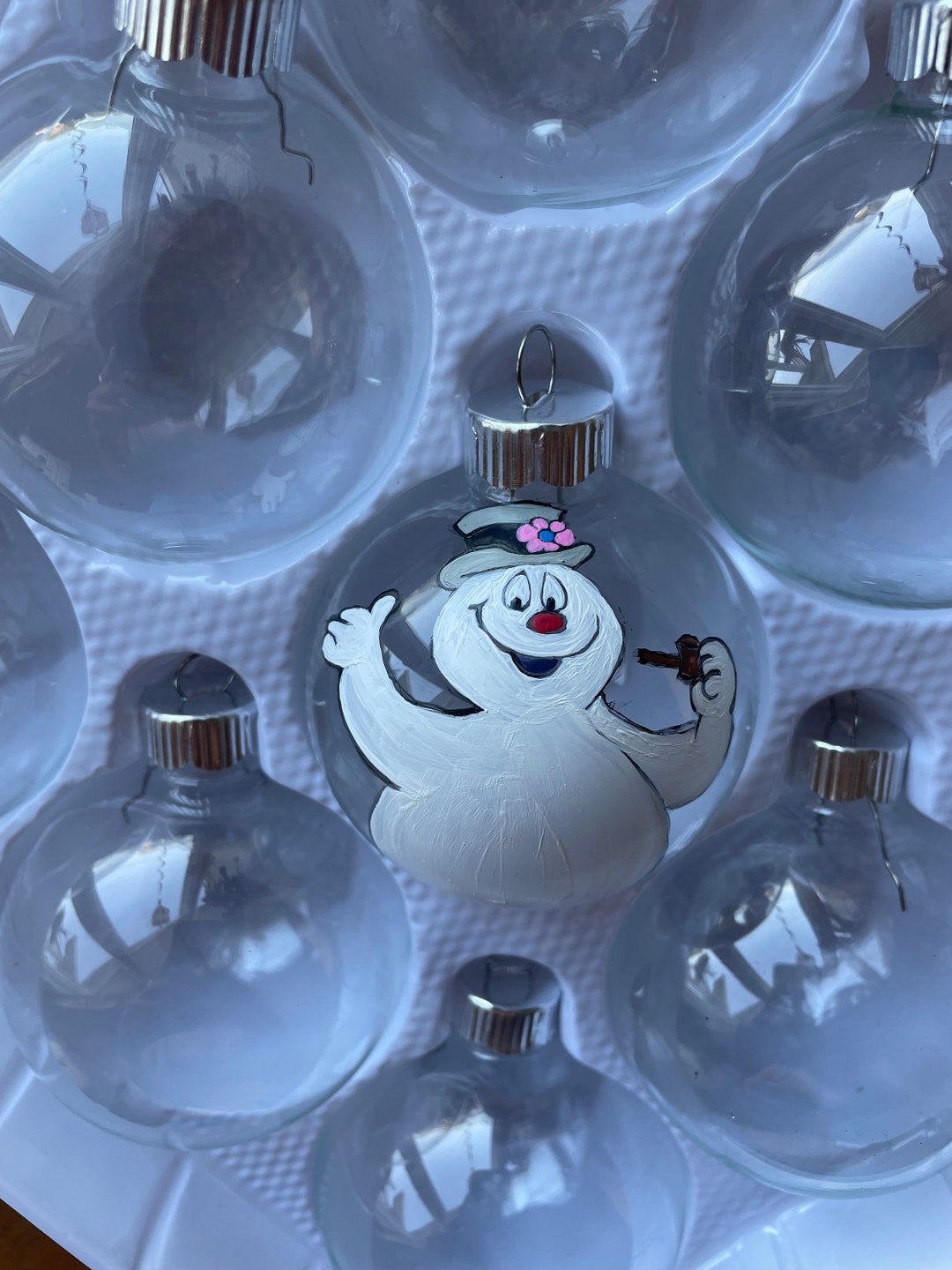 Hand Painted Frosty the Snowman Christmas Ornament - Etsy