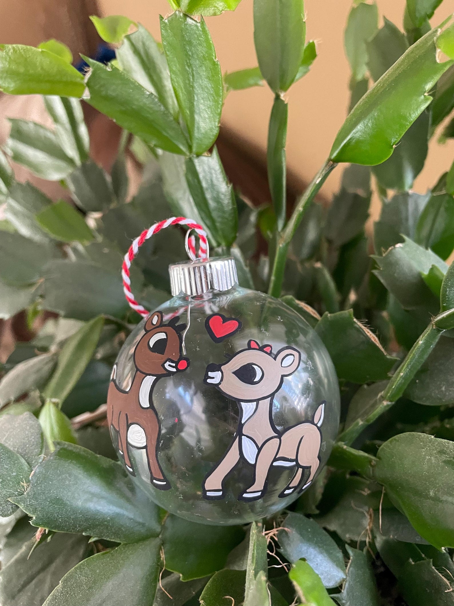 Hand Painted Rudolph the Red Nosed Reindeer and Clarice Christmas ...