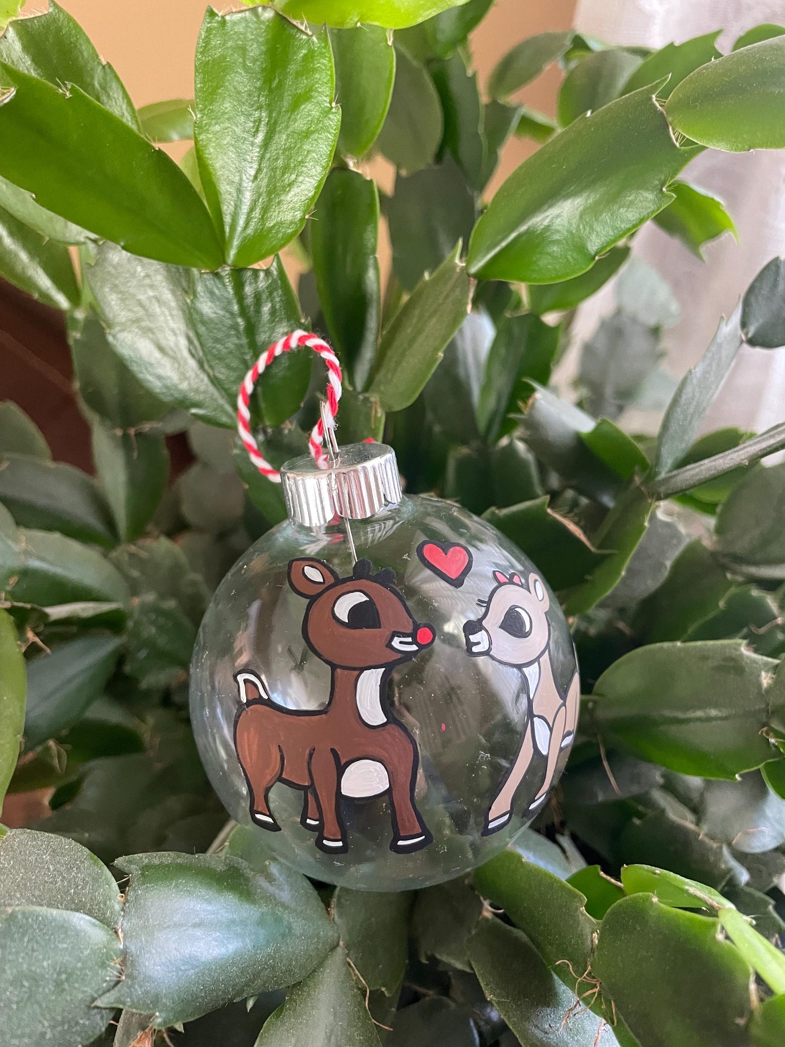 Hand Painted Rudolph the Red Nosed Reindeer and Clarice Christmas ...