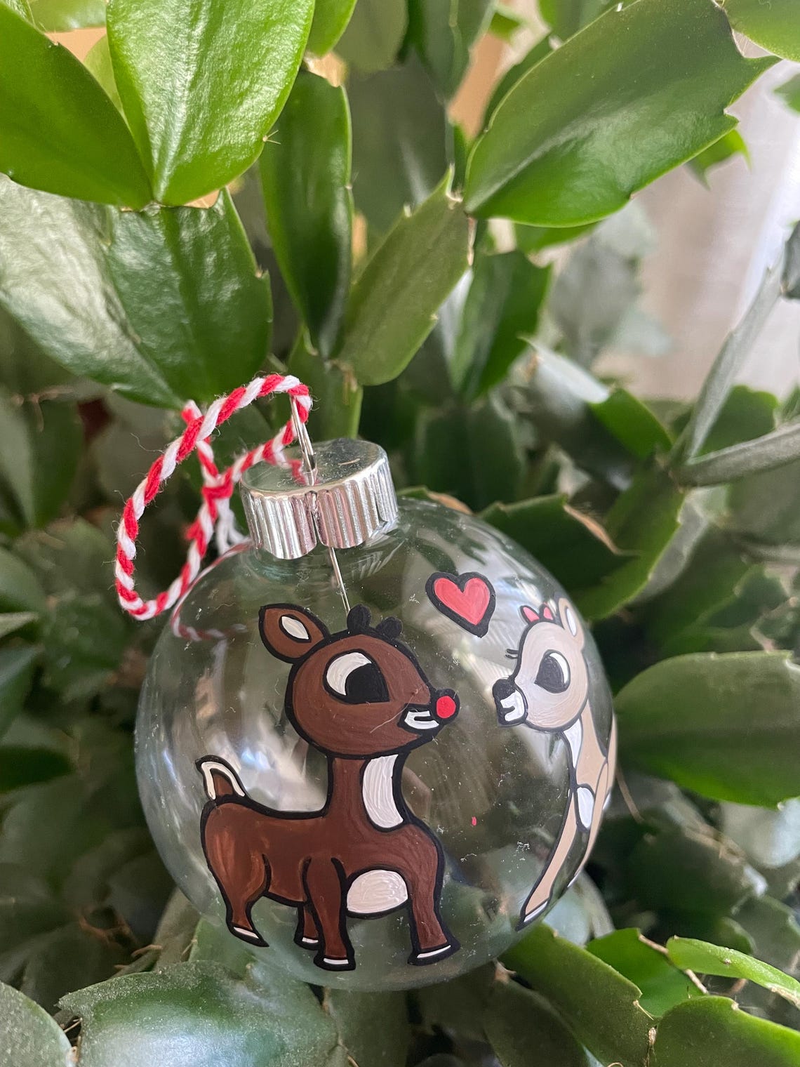 Hand Painted Rudolph the Red Nosed Reindeer and Clarice Christmas ...
