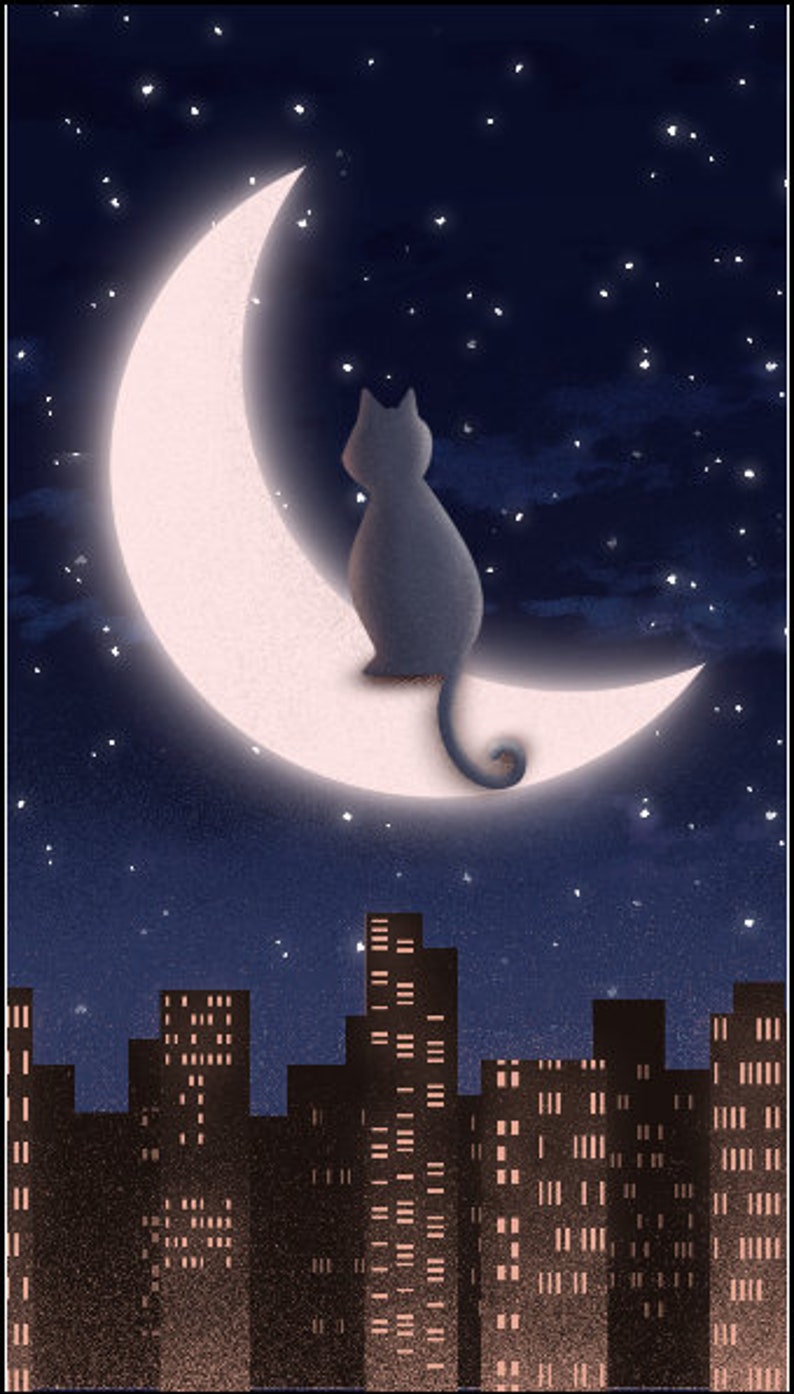 CAT Themed Poster/portrait Bundle Animated Style Colourful - Etsy