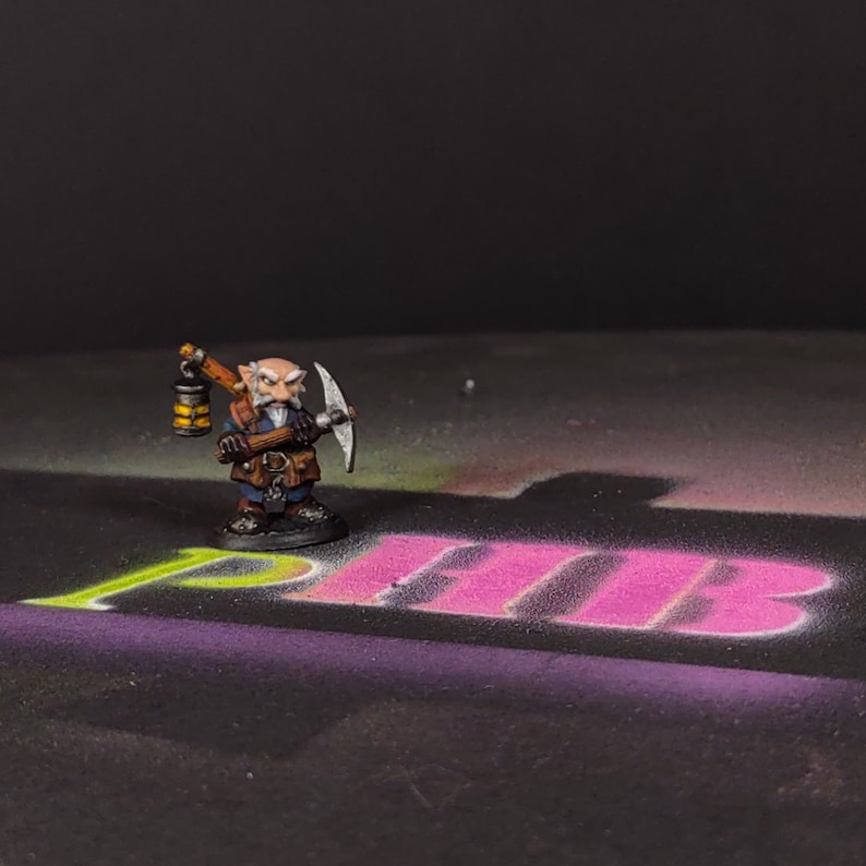 Painted D&D Gnome Hero - Reaper Gnome With Pickaxe - Etsy