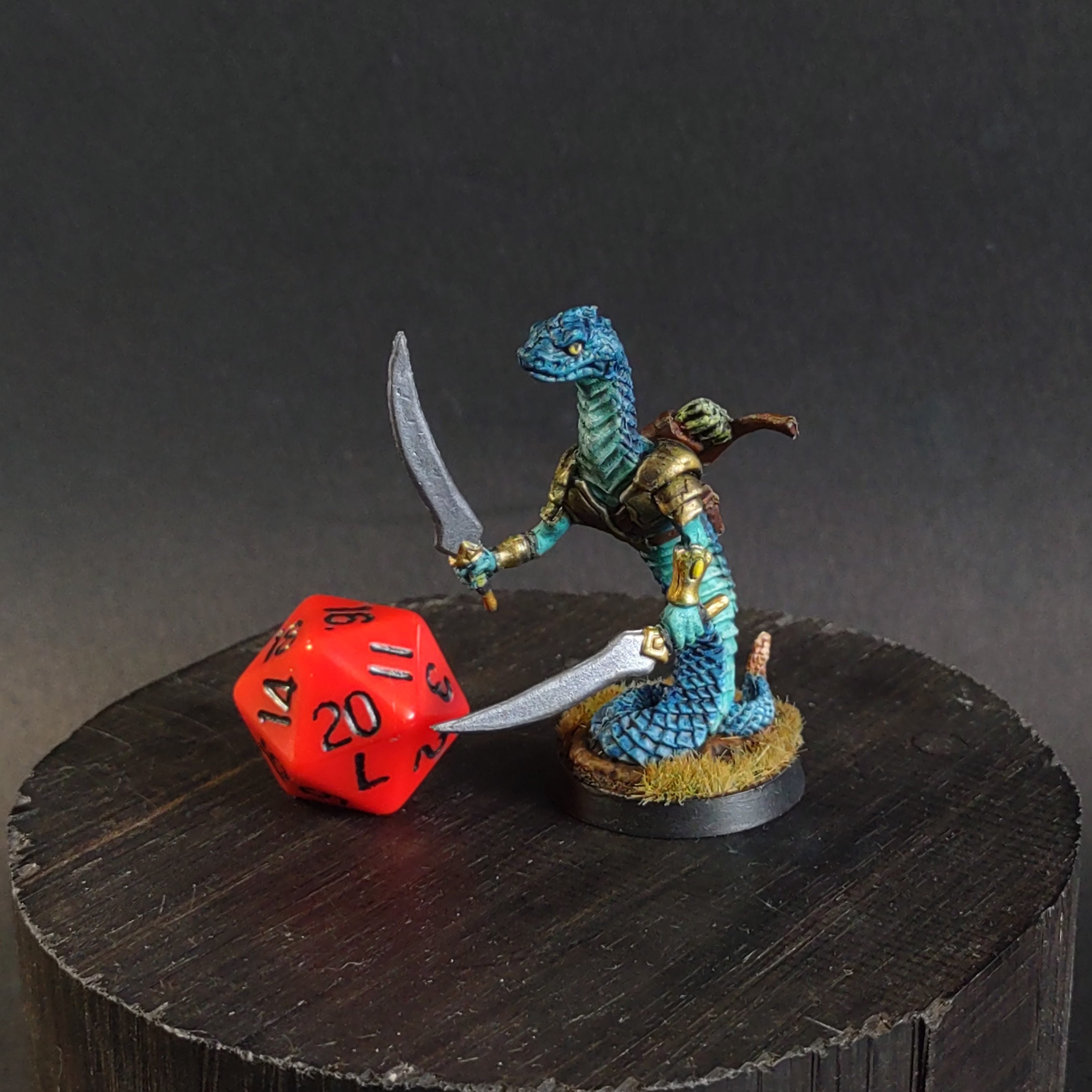 Hand Painted Dungeons & Dragons Monsters Naga Yuan-ti With Bow and ...