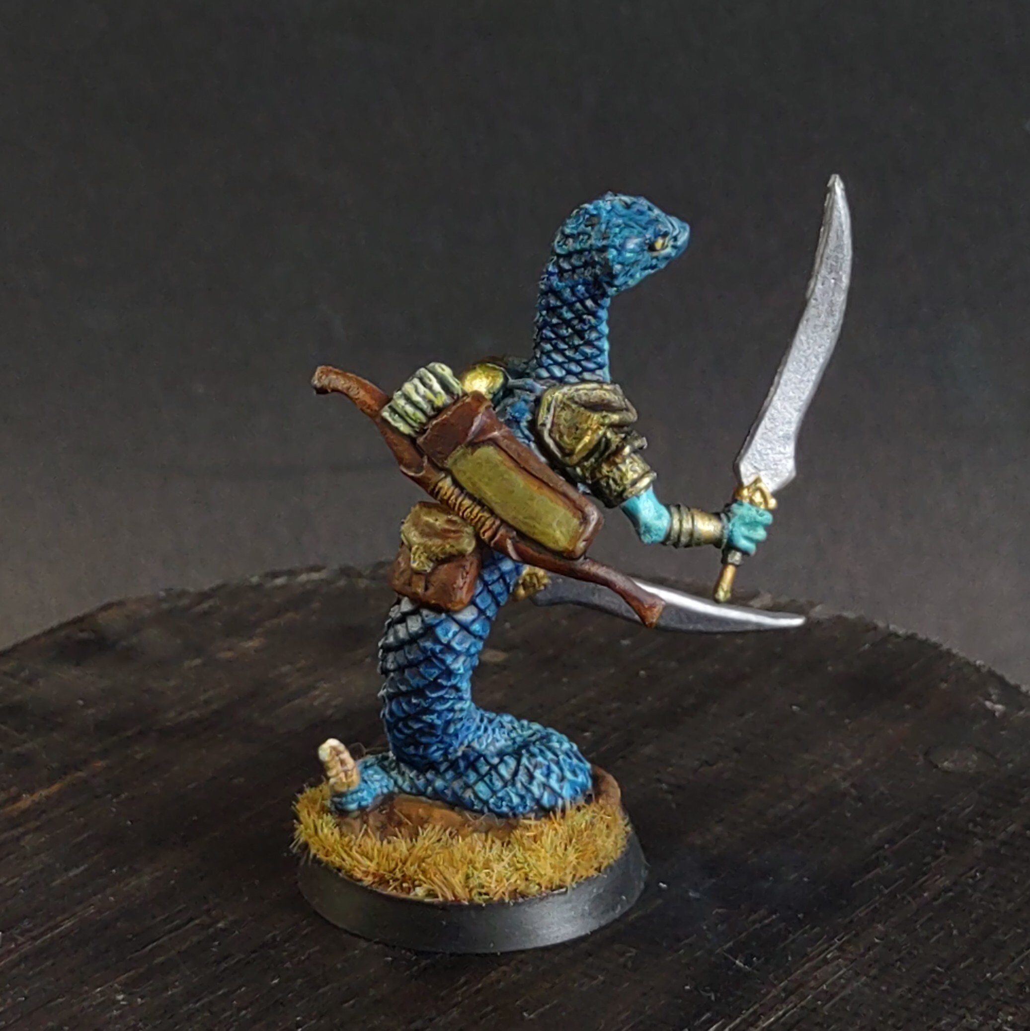 Hand Painted Dungeons & Dragons Monsters Naga Yuan-ti With Bow and ...