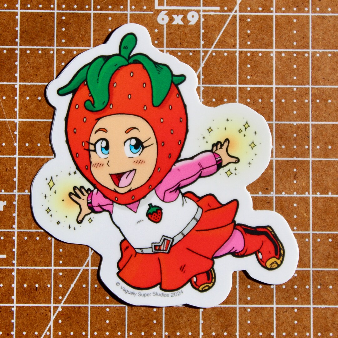 Strawberry Scout - Sticker - Etsy