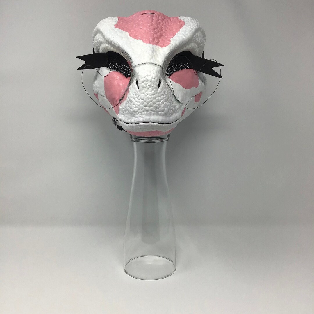 Strawberry Cow Dino Mask - Etsy