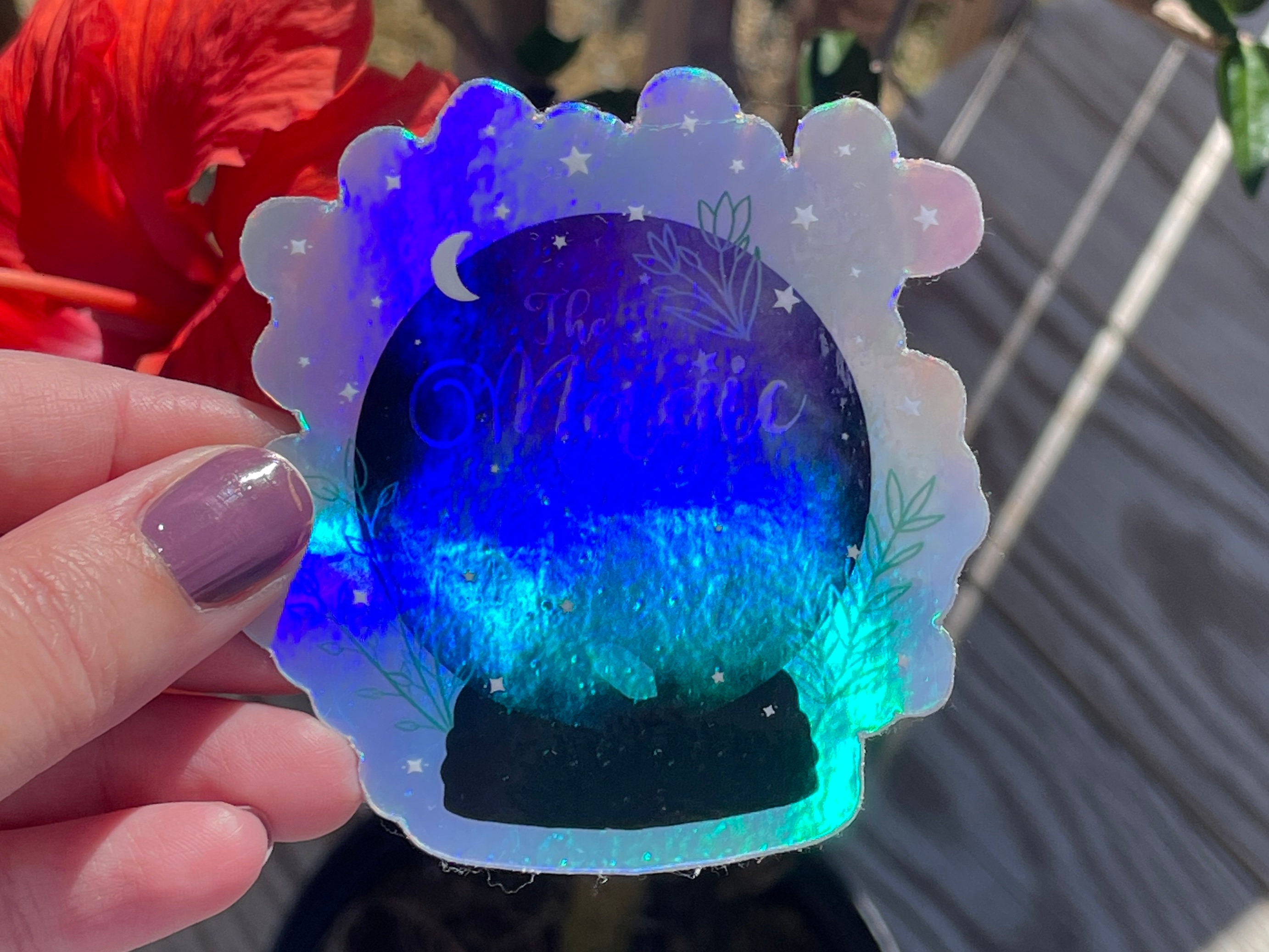 Magic is Inside You Crystal Ball Holographic Vinyl Waterproof Sticker ...