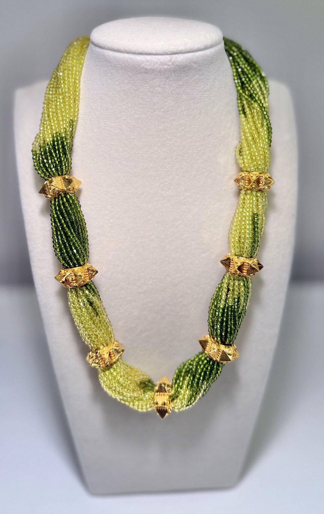 Nepali Crystal Bead Necklace (pote) - 7 Gedi Star Ring Design - Etsy