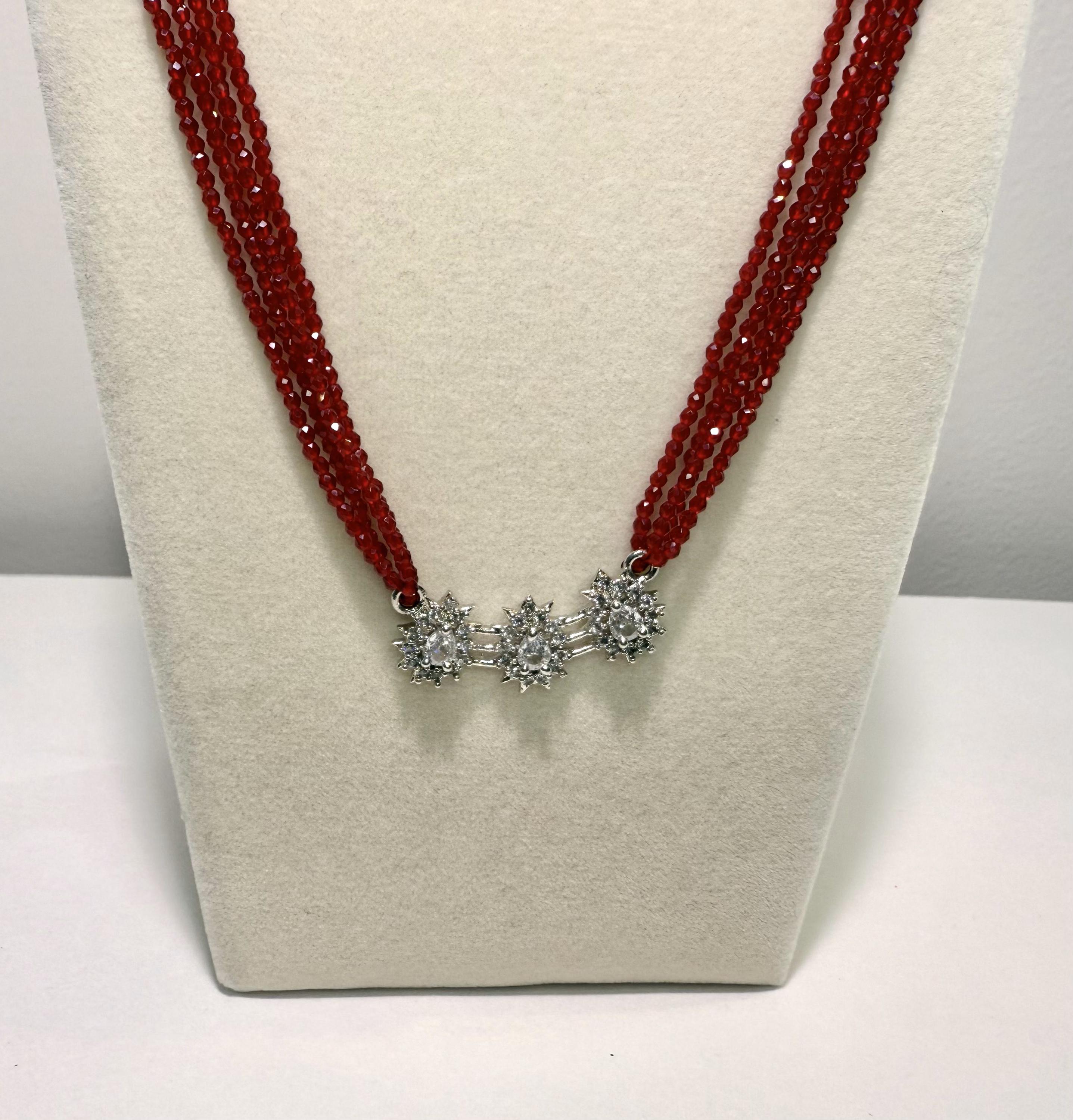 Crystal Bead Necklace (pote) - Mangalsutra Unicolor Design - Etsy
