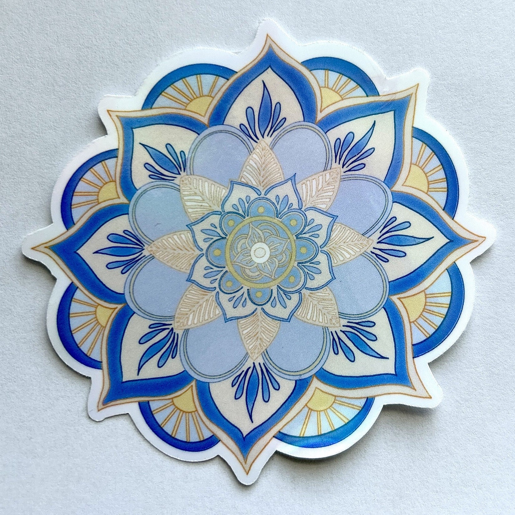 Mandala Sticker, Flowering Mandala Sticker - Etsy