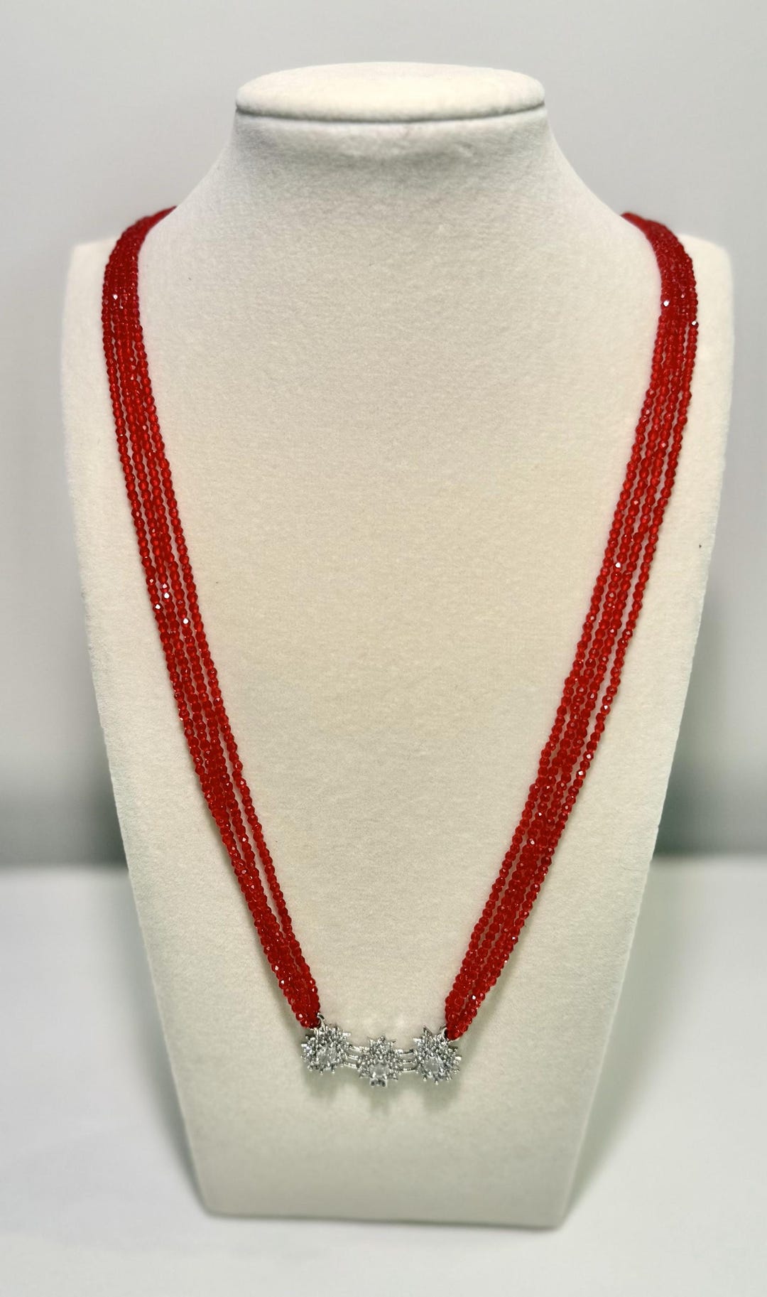 Crystal Bead Necklace (pote) - Mangalsutra Unicolor Design - Etsy