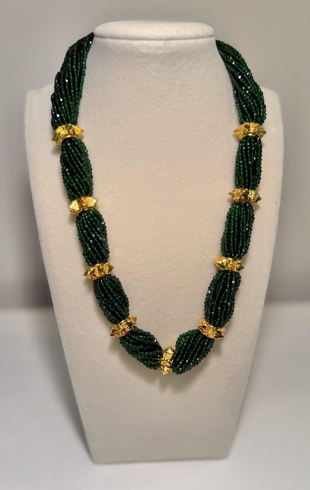 Nepali Crystal Bead Necklace (pote) - Naugedi (9) Star Ring Design - Etsy