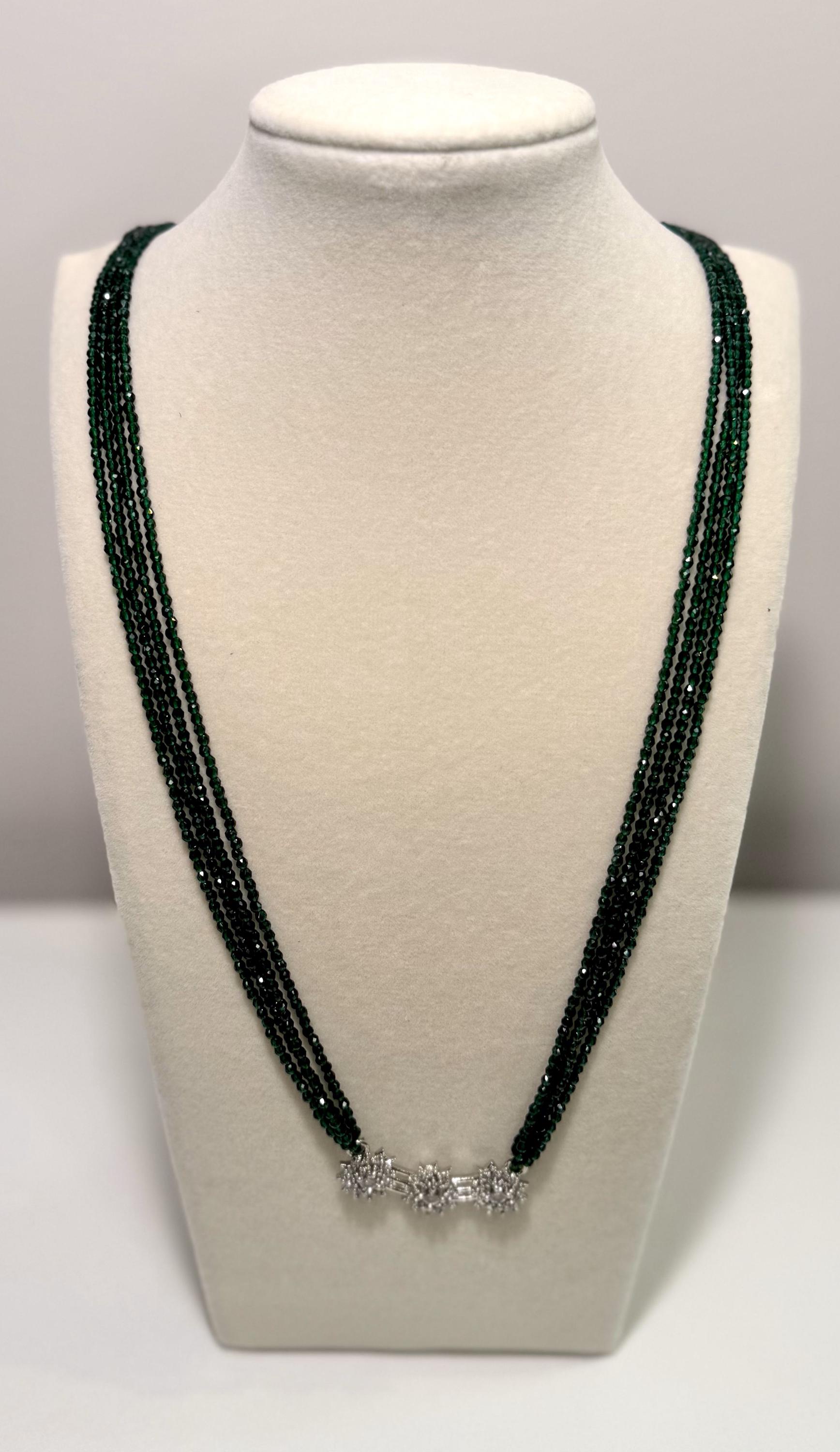 Crystal Bead Necklace (pote) - Mangalsutra Unicolor Design - Etsy