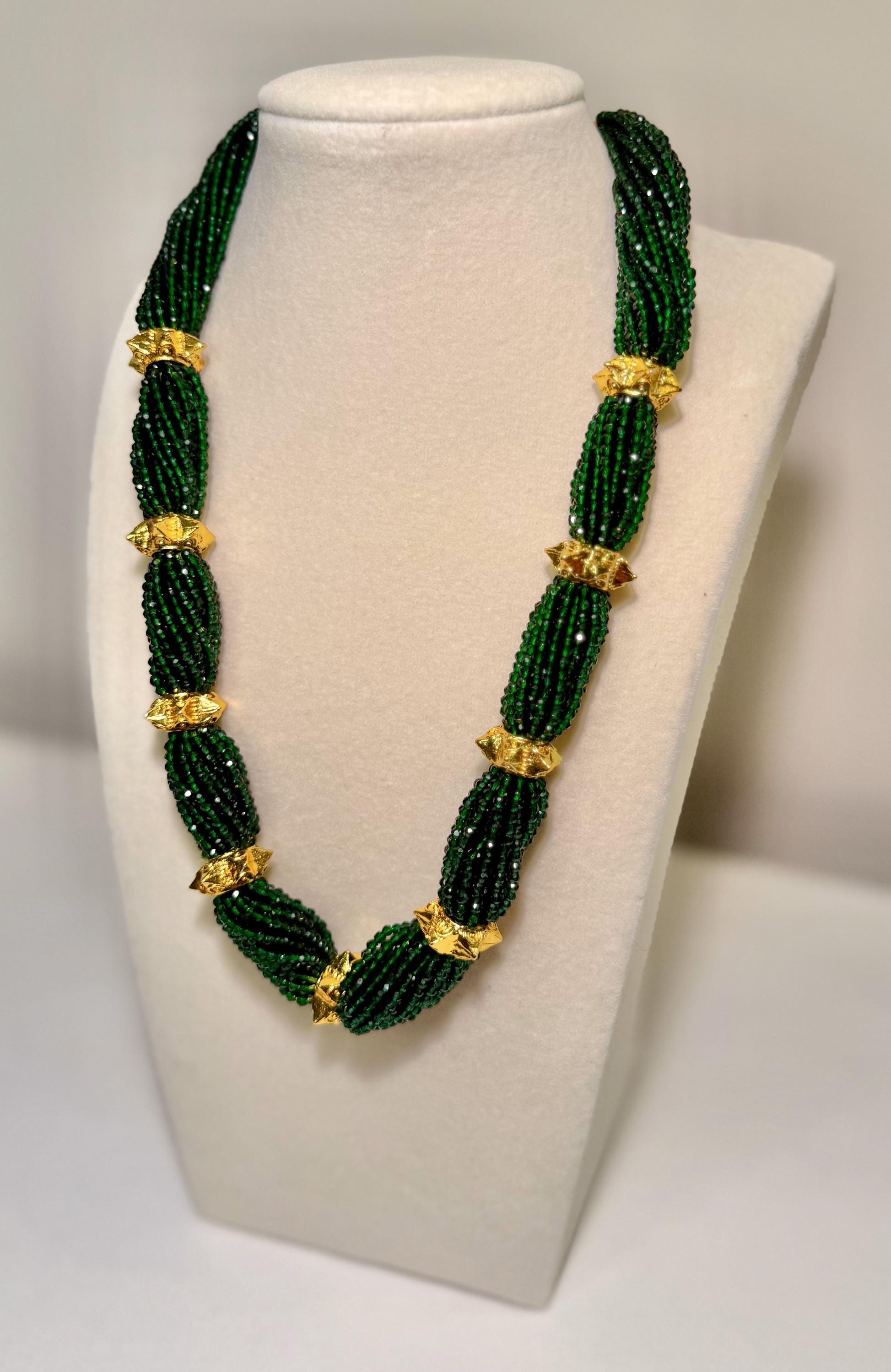 Nepali Crystal Bead Necklace (pote) - Naugedi (9) Star Ring Design - Etsy