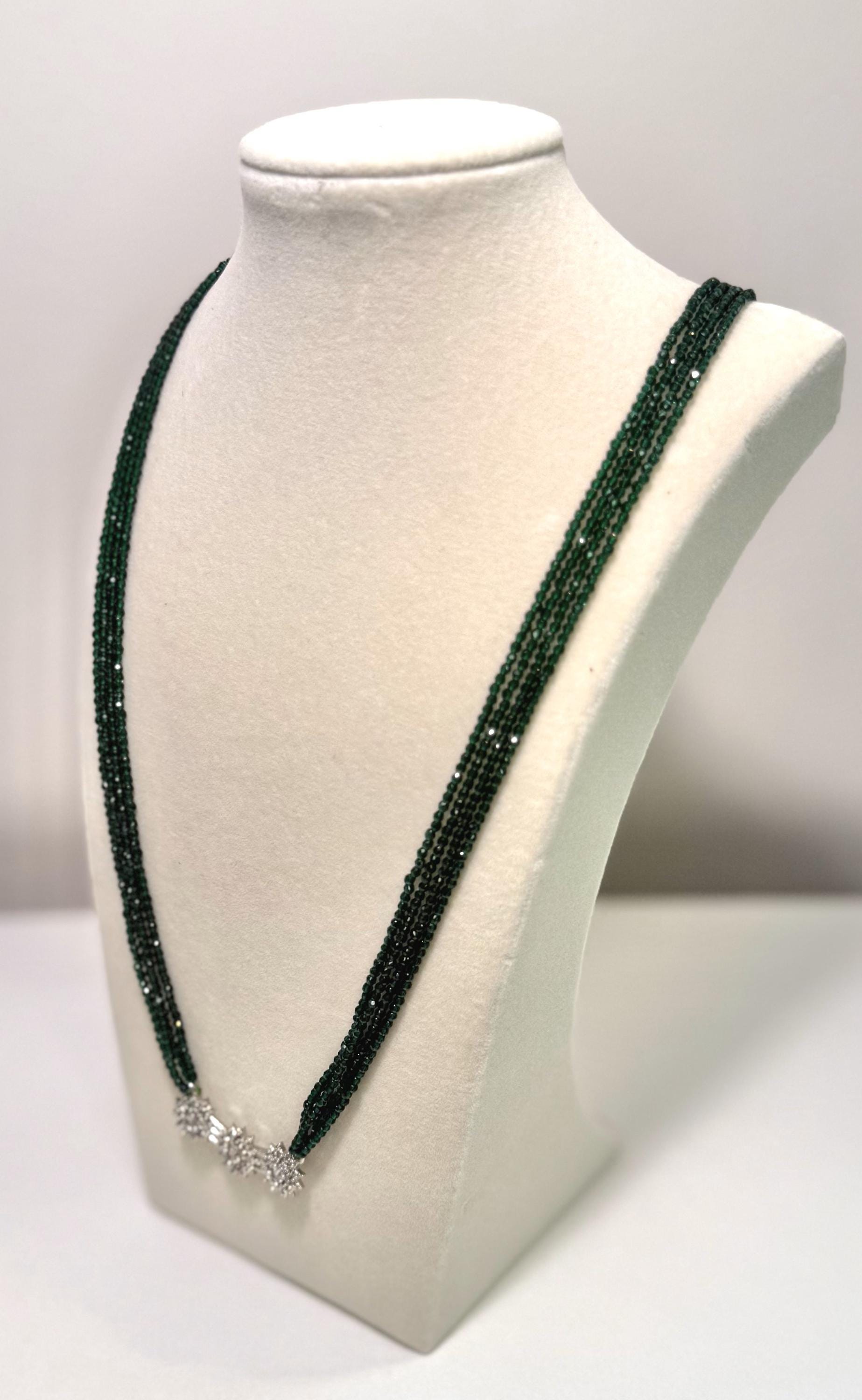Crystal Bead Necklace (pote) - Mangalsutra Unicolor Design - Etsy