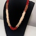 Nepali Crystal Bead Necklace (pote) - Cream Red Gold - Etsy