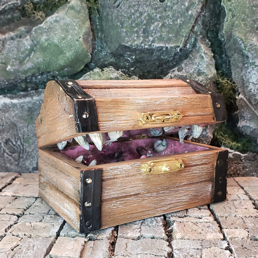 Adopt a Mimic Monster – Handmade Dungeon Treasure Chest With Teeth ...