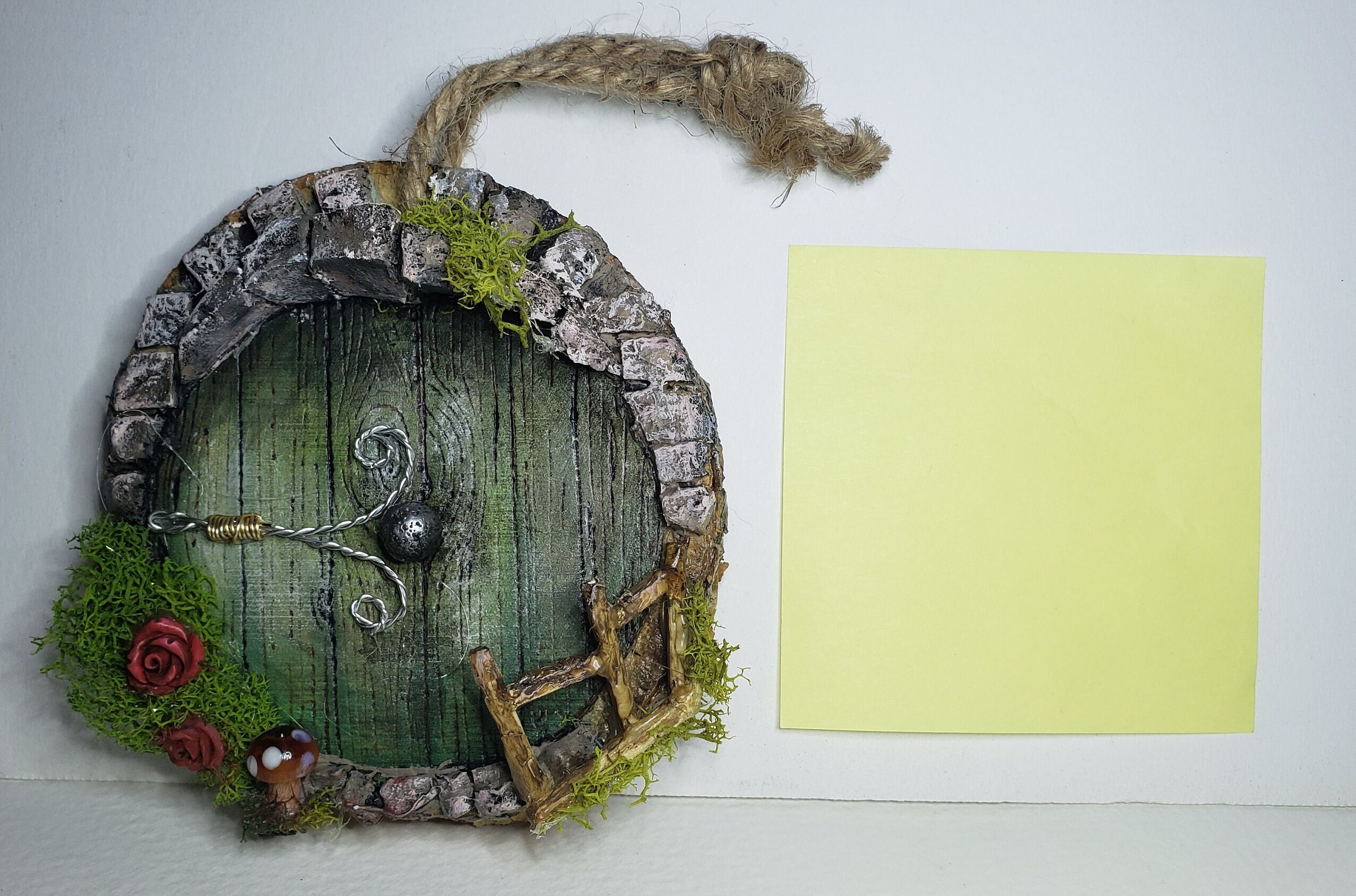 Hobbit/fairy Door Wooden Ornament - Etsy