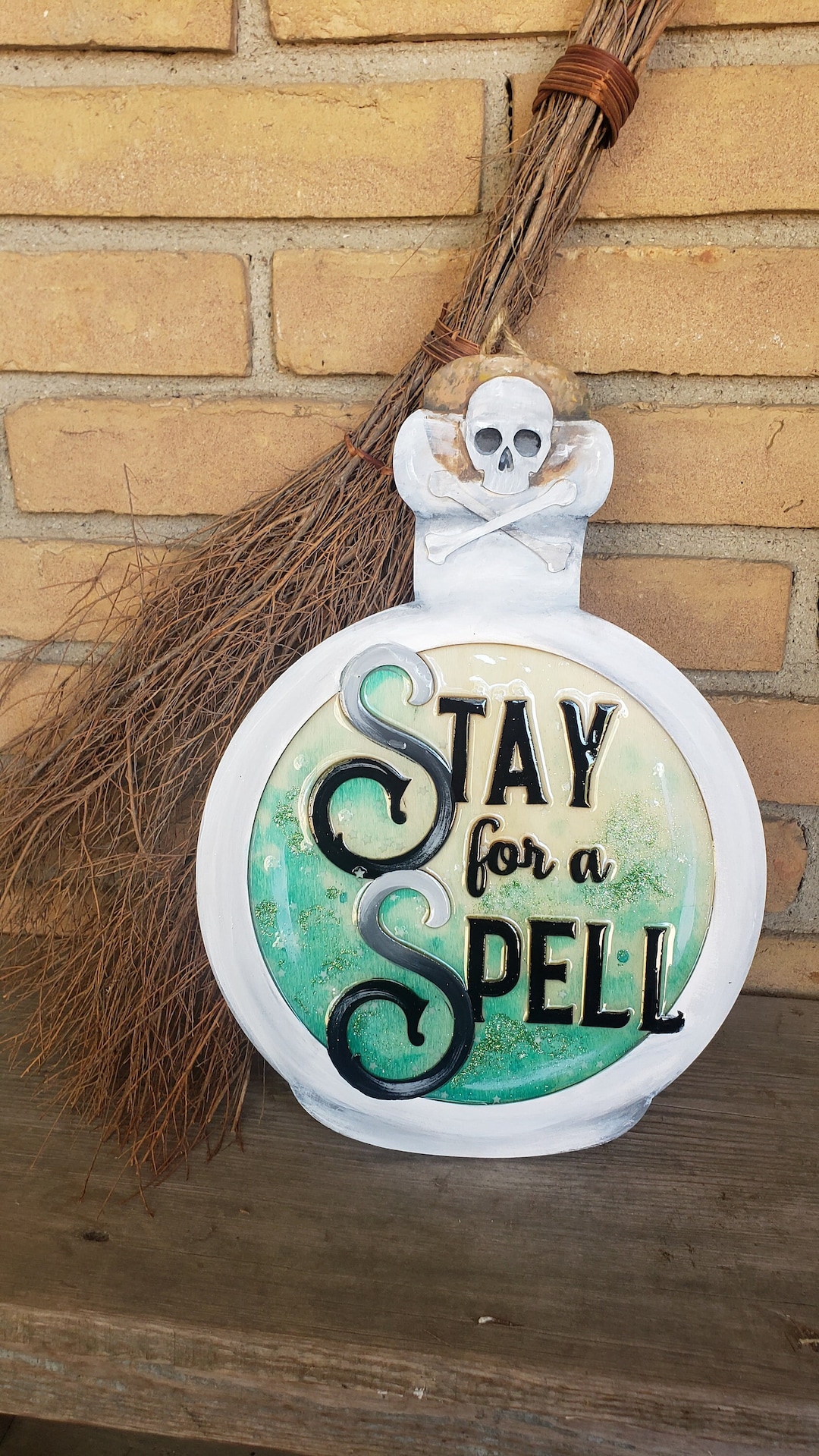 Stay for a Spell - Wall Hang / Door Decor - Etsy