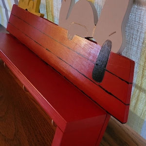 Snoopy and Woodstock Wall Hanging Shelf With Hooks - Etsy