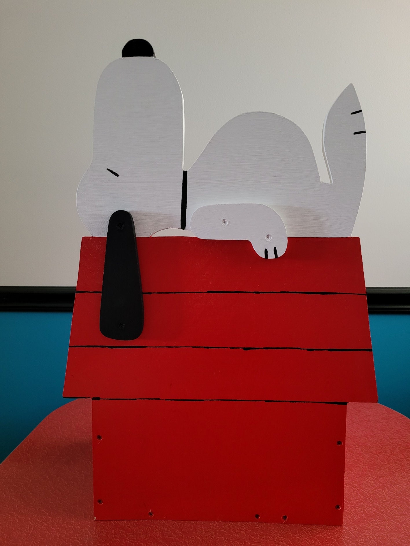 Handcrafted Hand Painted Wood Snoopy Flower Planter Box - Etsy