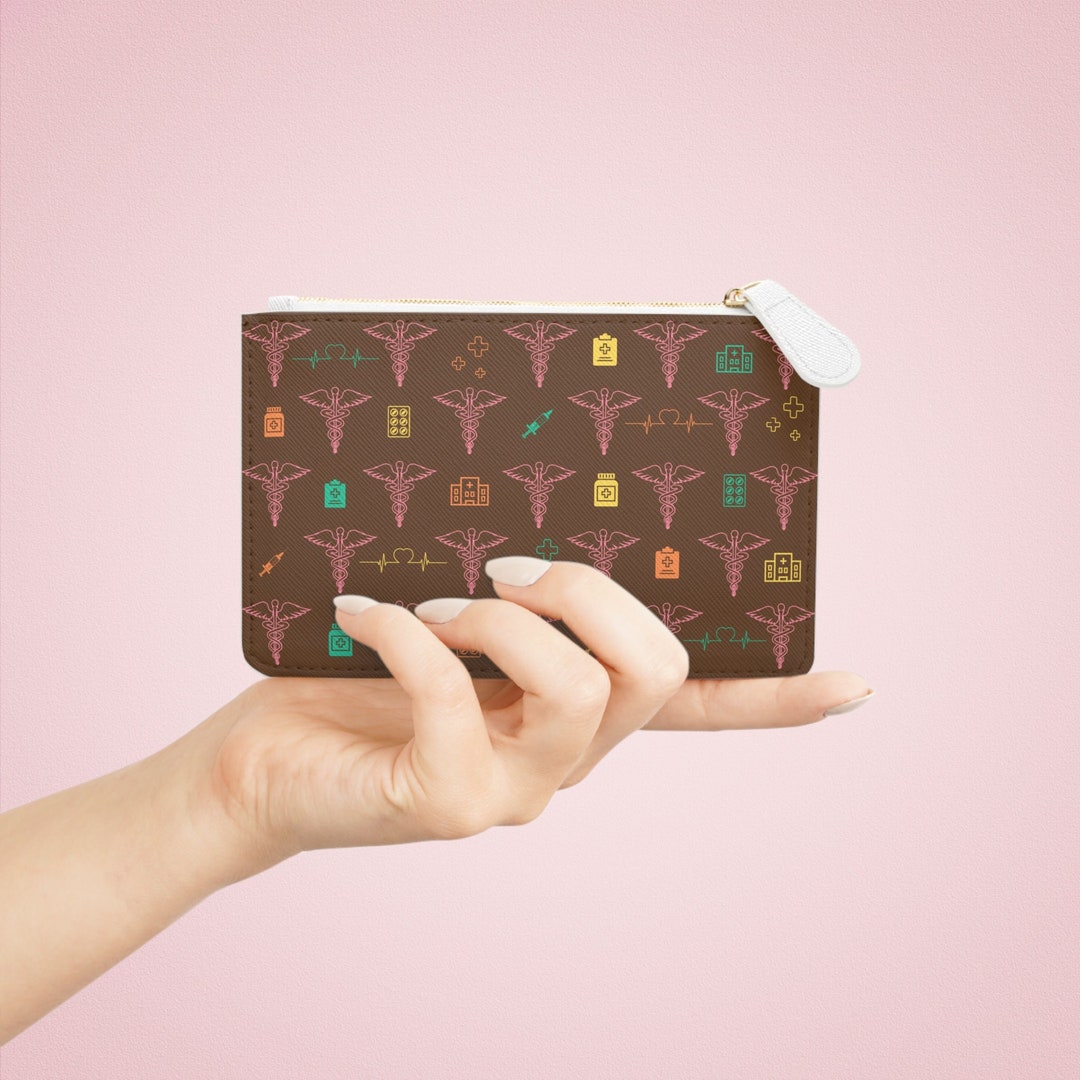 Medical Field Mini Clutch Bag, Faux Leather Bag, Zipper Bag, Nurse ...