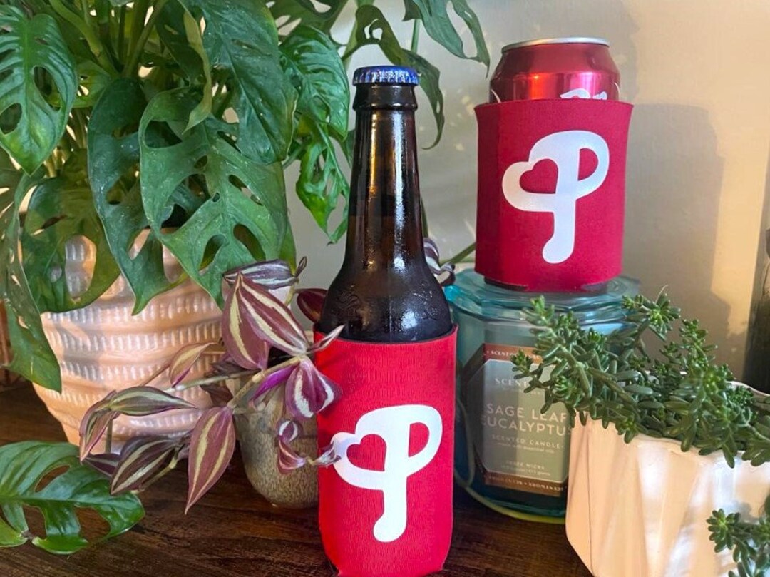 Philadelphia Phillies Red Heart p Beer and Drink Holder Coozie - Etsy