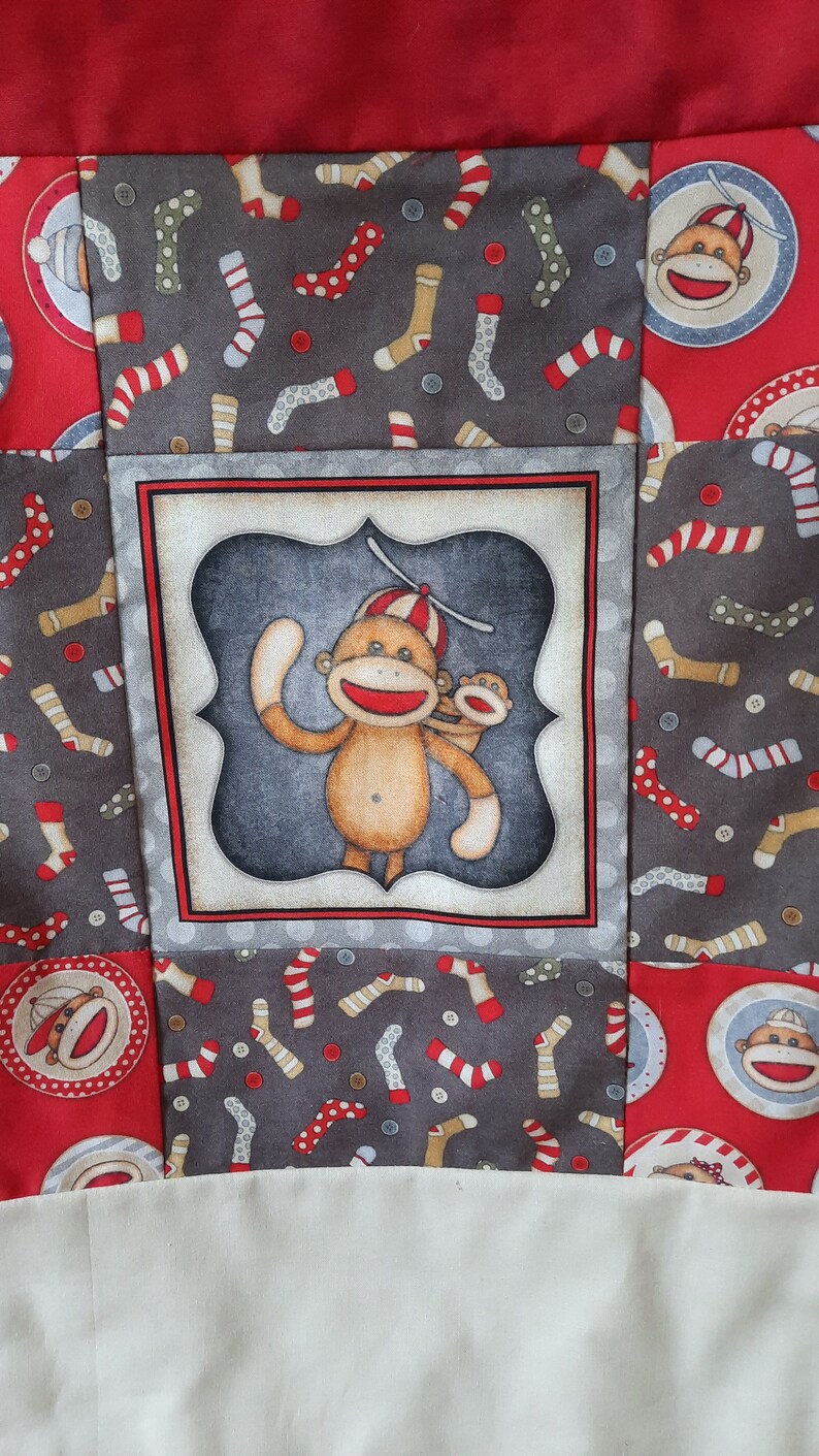 Adorable Sock Monkey Quilt - Etsy