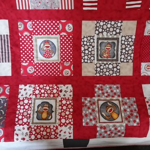 Adorable Sock Monkey Quilt - Etsy