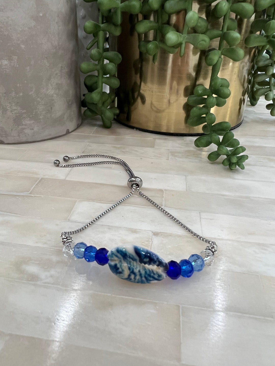 Pulso/ilde Simple De Yemaya/azul - Etsy