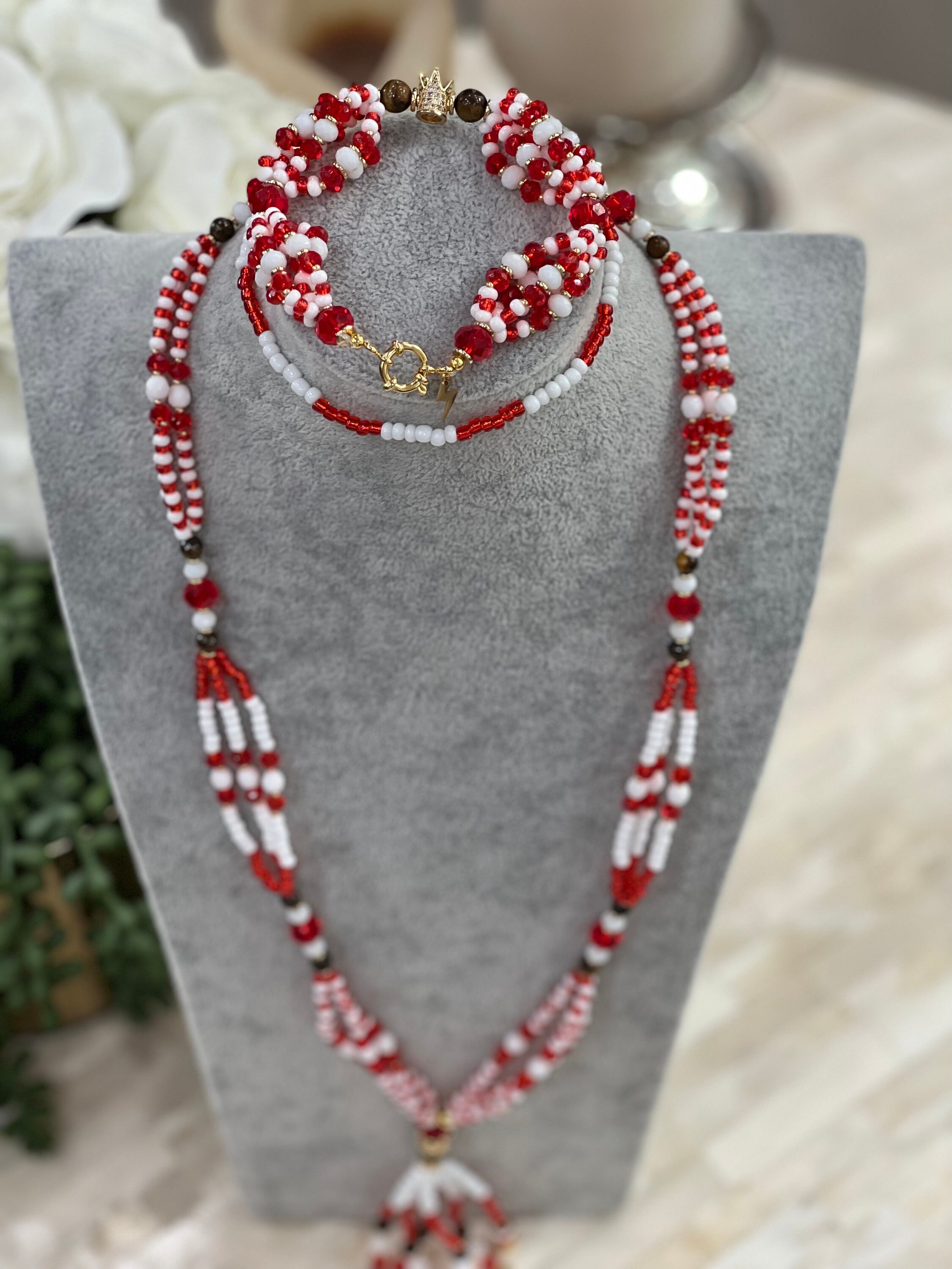 Juego De Gala De Shango collar E Ilde Echo Al Gusto Y Medida Del ...