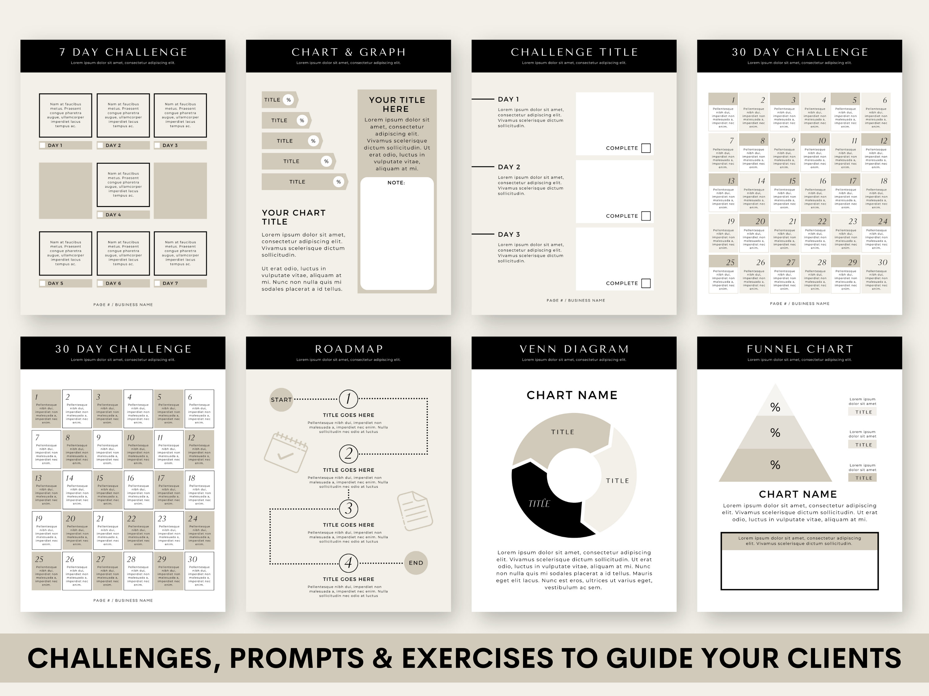 Lead Magnet Template, 60 Page Workbook Template in Canva, Done for You ...