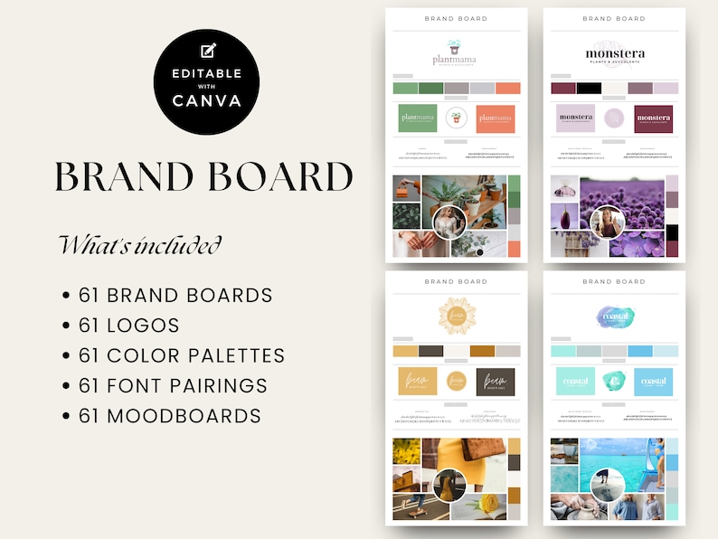 Branding Board Template, DIY Branding Kit, Business Branding Kit, DIY ...