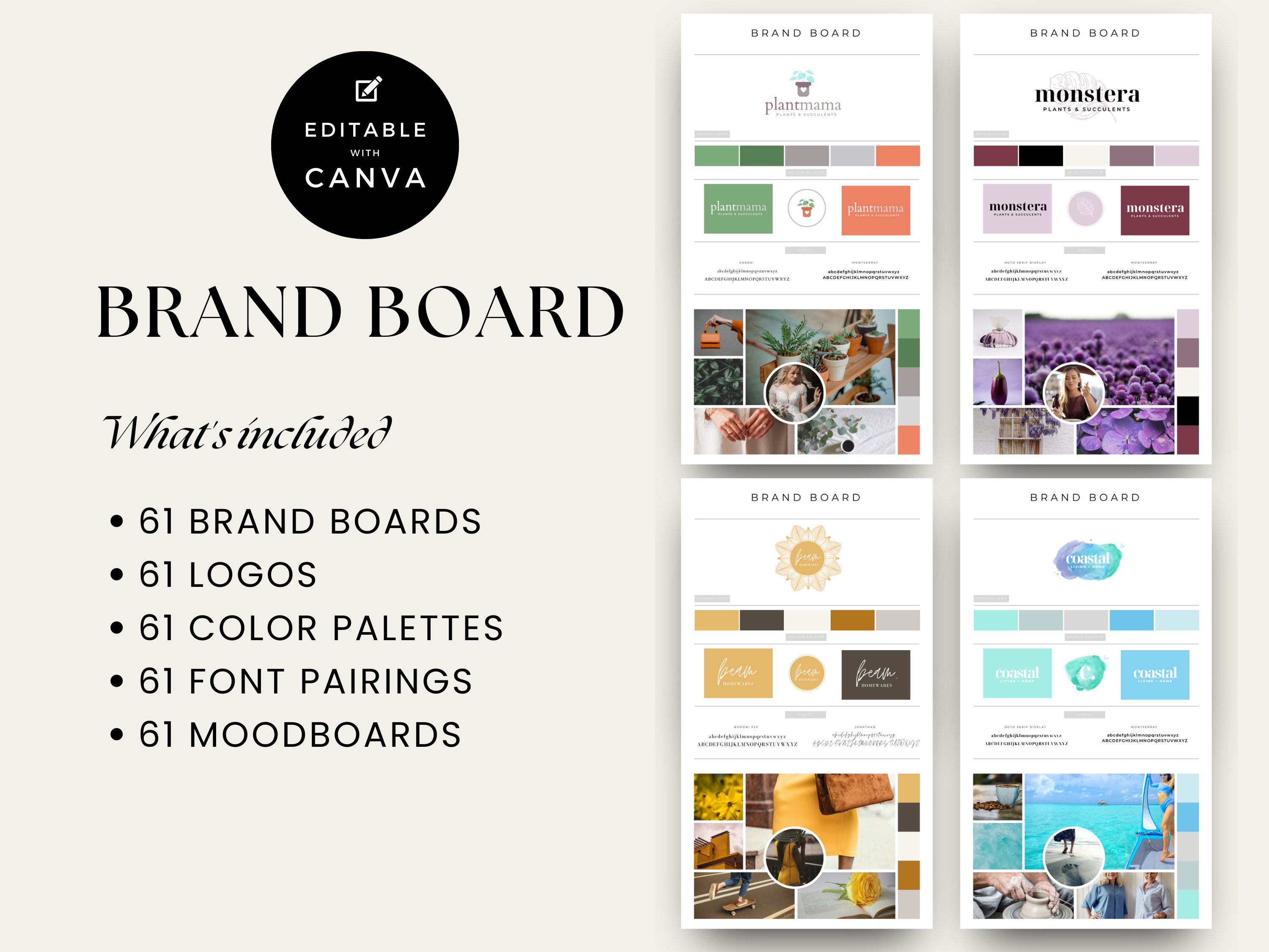 Branding Board Template, DIY Branding Kit, Business Branding Kit, DIY ...