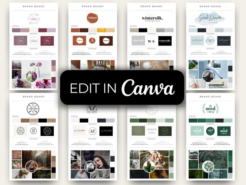 Branding Board Template, DIY Branding Kit, Business Branding Kit, DIY ...