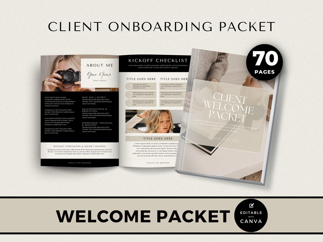 Client Welcome Packet Template, Virtual Assistant Welcome Pack, New Client Service Guide ...